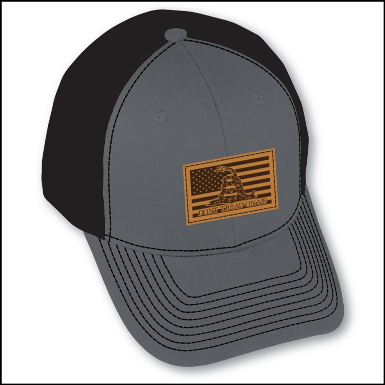 Don't Tread on Me Leather Patch Hat - Fierce Headwear